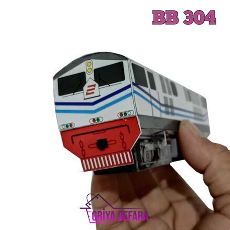 Jual Griyadefara Papercraft Lokomotif Bb 304 Skala Ho 1 87 Railking Bb 304 Livery 1 Kab