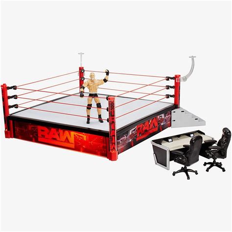 Wwe Raw Main Event Real Scale Ring Playset Includes Goldberg