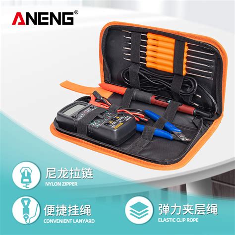 Aneng Toolkit Electric Soldering Iron Set Portable Hardware Repair Kit Multifunctional PU Cloth