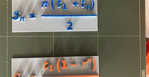 Sum Of Arithmetic And Geometric Series By Michael Download Free Stl Model