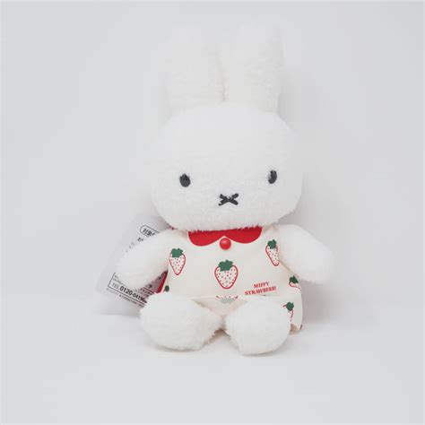 Strawberry Miffy Bunny Plush Sekiguchi Japan Mary Bear