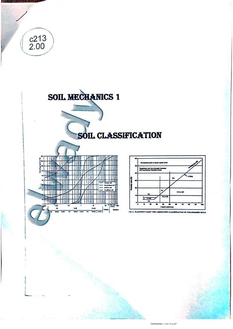 Solution Soil Classification Studypool