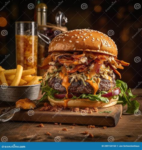 Commercial Photoshoot Of The Greatest Burger Ever Made With A Side Of