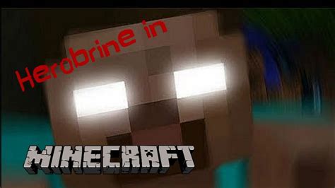 Herobrine In Minecraft Minecraft Command Youtube