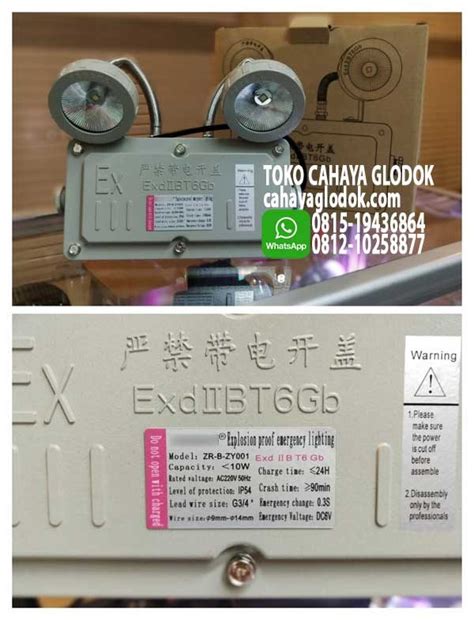 Jual Lampu Emergency Anti Ledak X W Cahaya Glodok