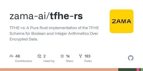 Github Zama Aitfhe Rs Tfhe Rs A Pure Rust Implementation Of The Tfhe Scheme For Boolean And