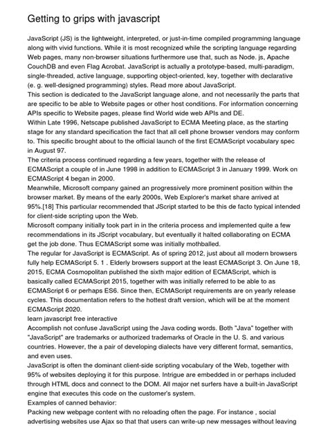 getting started with javascriptmhbrp pdf pdf java script world wide web