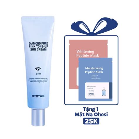 Kem ChỐng NẮng Pretty Skin Diamond Pure Pink Tone Up 50ml Dn