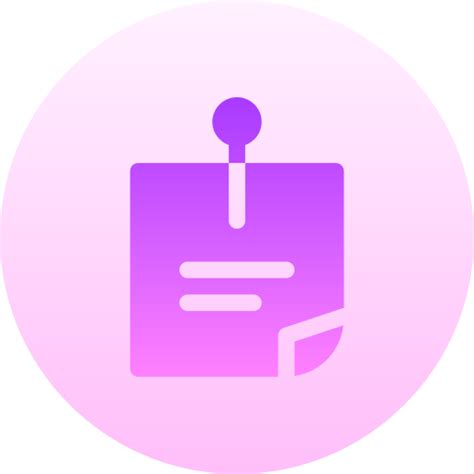 Note Basic Gradient Circular Icon Note Basic Gradient Circular Icon