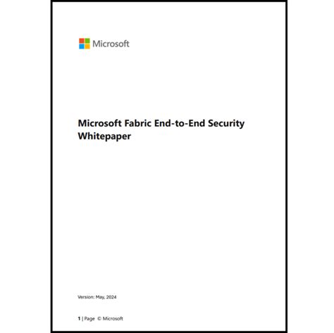 microsoft fabric security whitepaper