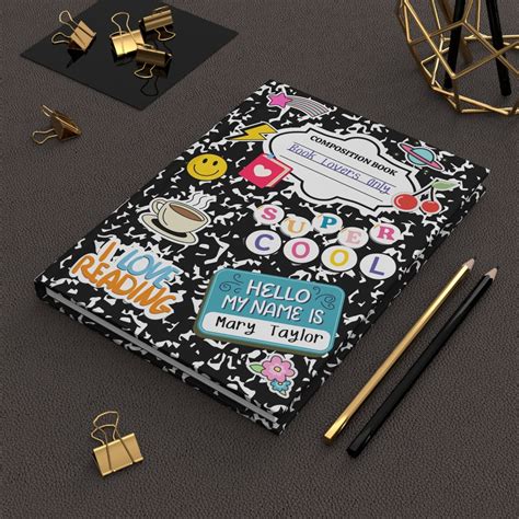 Custom Composition Notebook Notebook Composition Cover Reading