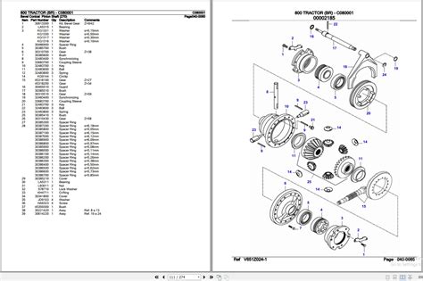 Valtra Tractor 800 Br Parts Catalog C080001