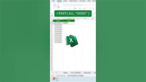 Convert Dates To Days In Excel Using Text Function Excel Tips And Tricks Shorts Excel Youtube