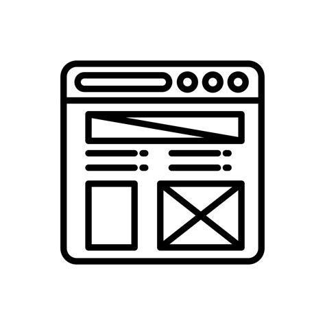 Wire Frame Icon In Vector Illustration 33878928 Vector Art At Vecteezy