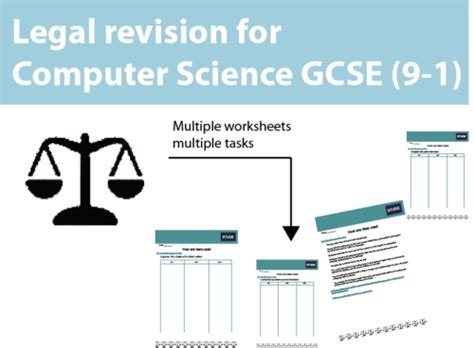 Gcse Computer Science 9 1 Legal Revision For Ocr Teaching Resources
