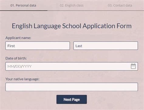 Free School Application Forms Template 123formbuildr