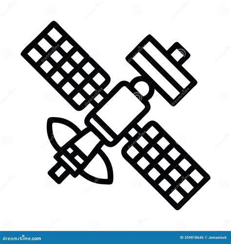 Space Satellite Orbit Communication Technology Stock Illustration Illustration Of Connection