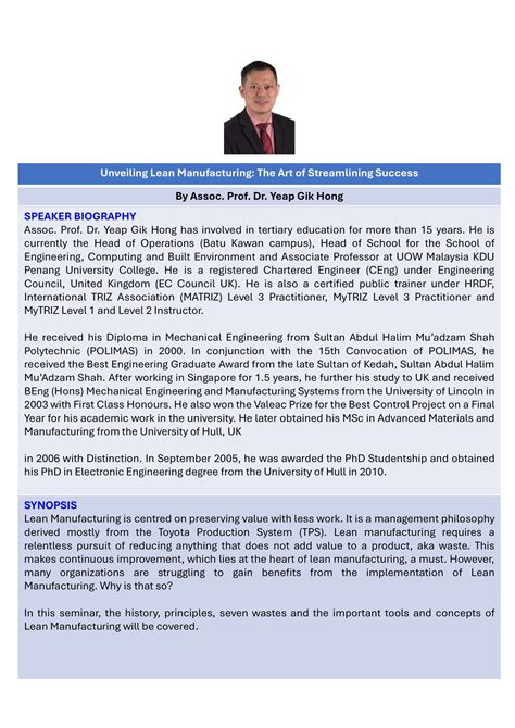 Demystifying Smart Manufacturing Technological Association Malaysia