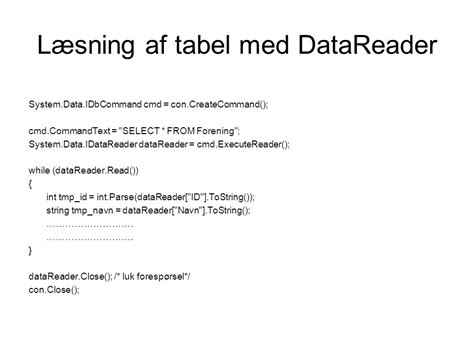 Opret Connection Til Database Connectionstring Setting Ppt Download