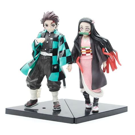 قیمت و خرید فیگور مدل نزوکو و تانجیرو طرح شیطان کش مجموعه 2 عددی