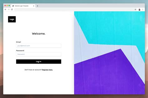tailwind login and register templates tailwind auth template