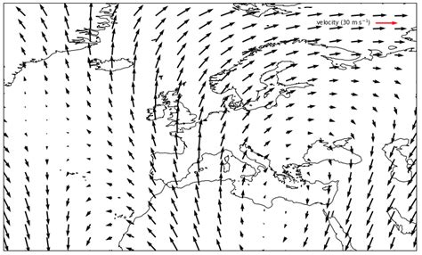 Python Matplotlib Cartopy Quiver Key Cut Off Stack Overflow