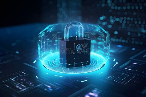 Cybersecurity And Privacy Concept Of Data Protection Generation Ai Stock Illustration