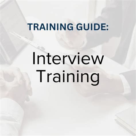 Training Guide Interview Training Outplacement Resume Writing And