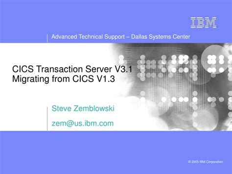 PPT CICS Transaction Server V3 1 Migrating From CICS V1 3 PowerPoint Presentation ID 6458418