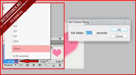 Mô phỏng nhịp đập trái tim bằng Animation trong Photoshop