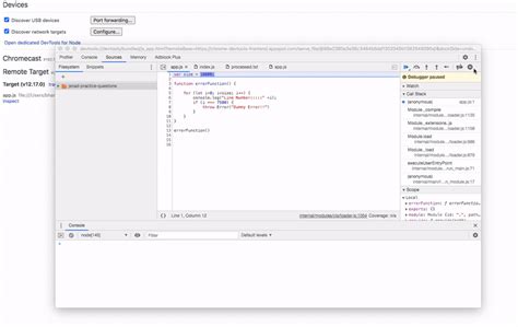 How To Debug A Nodejs Process With Chrome Devtools By Bhargav Bachina