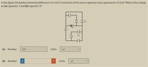 Solved The Figure Shows Capacitor 1 C1 6 42μf Capacitor