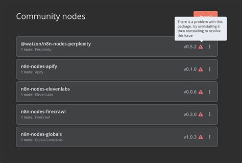 Problem Uninstalling Package Questions N8n Community