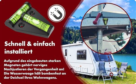 Weidebach® 1x Robuste Wasserwaage Klein Magnetische Mini Wasserwaage Schwarz Kleine