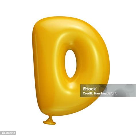 흰색 배경에 노란색 풍선 알파벳 문자 3d 일러스트레이션 노랑에 대한 스톡 사진 및 기타 이미지 노랑 대문자 사진 이미지 Istock