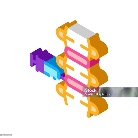경막외 척추 마취 등각아이콘 벡터 일러스트레이션 가방에 대한 스톡 벡터 아트 및 기타 이미지 가방 건강관리와 의술 근육