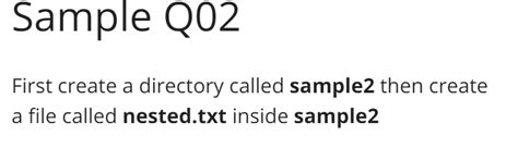 Solved First Create A Directory Called Sample2 Then Create A