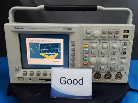 Tektronix Tds3054 Oscilloscope 500mhz 4ch 5gs S No Serial Number Label 1 Ebay