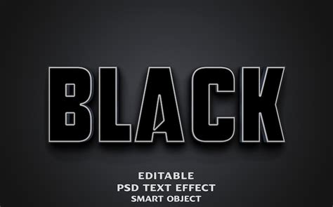 Premium Psd A Black Background With The Words Black Text On It
