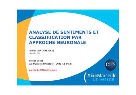 Analyse De Sentiment Et Classification Par Approche Neuronale En Python