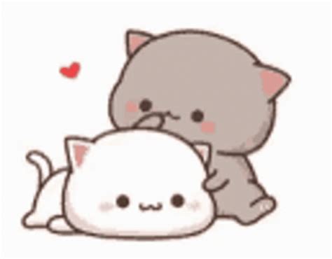 Mochi Cat Calm Couple Chill Headpat 