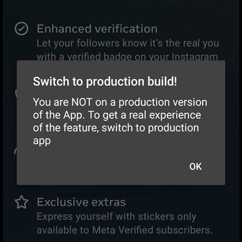 How Do I Switch To A Production Build On Instgram Rinstagram