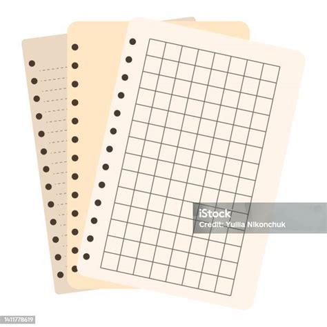 다양한 크기의 메모 조각 메모장 끈적 끈적한 테이프로 밀봉 된 메모장 시트 가정 생활에 대한 스톡 벡터 아트 및 기타 이미지 가정 생활 갈색 개체 그룹 Istock