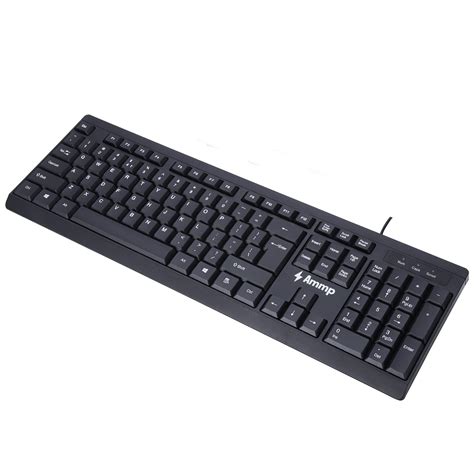 Ammp KB W Wired USB Keyboard With Keys Black Amazon In Computers Accessories