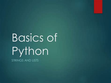 Python Strings Presentation Pptx