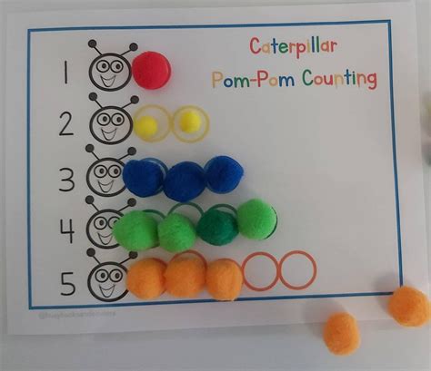 Pom Pom Activities Busy Book Counting Number Activities Etsy Australia