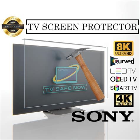 Tv Screenprotector Voor Sony Tvs Speciale Afmetingen Voor Alle Modellen Bescherming Tegen