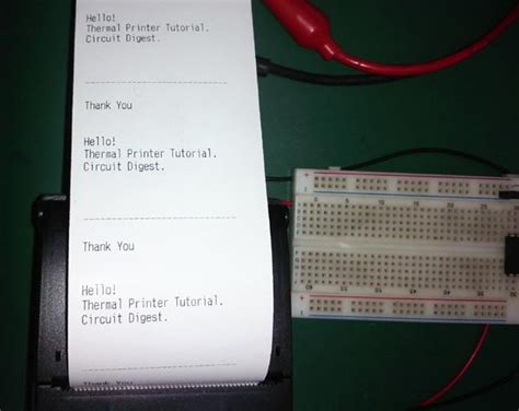 Thermal Printer Interfacing With Arduino Uno