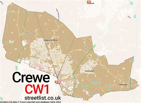 Cw1 Postcode District Maps Crime Schools And Property Streetlist