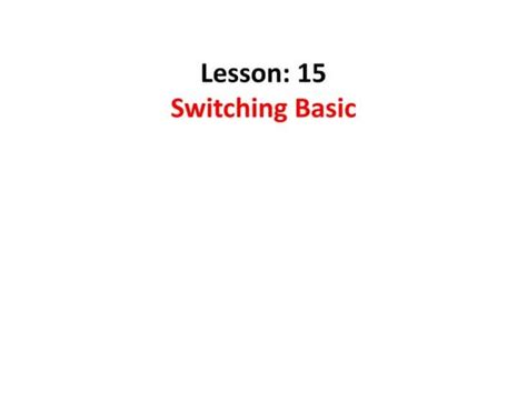 Lab Practice 1 Configuring Basic Routing And Switching With Answer Pdf